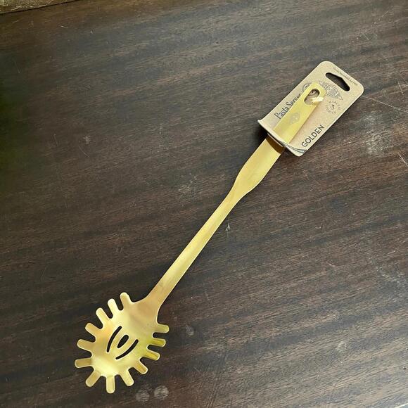 Kitchen | Nwt Golden Pasta Server | Poshmark